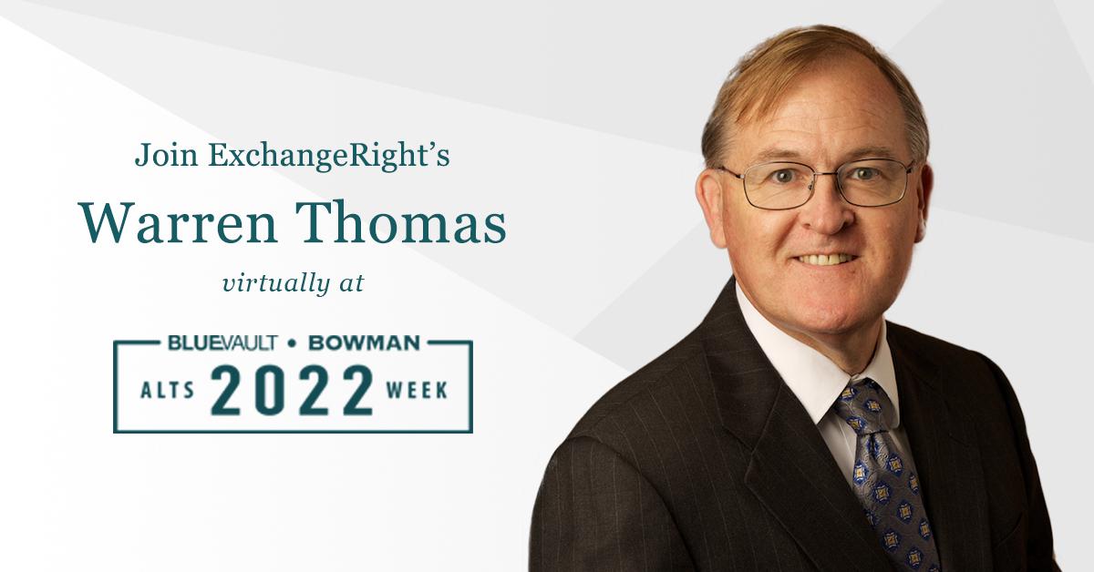 Join Warren Thomas Virtually at Blue Vault Alts Week for a Deep Dive ...